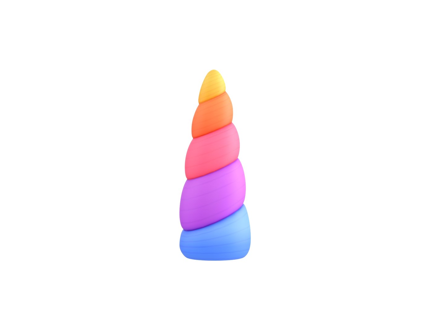 Prop207 Rainbow Unicorn Horn 3D Model - TurboSquid 2010252