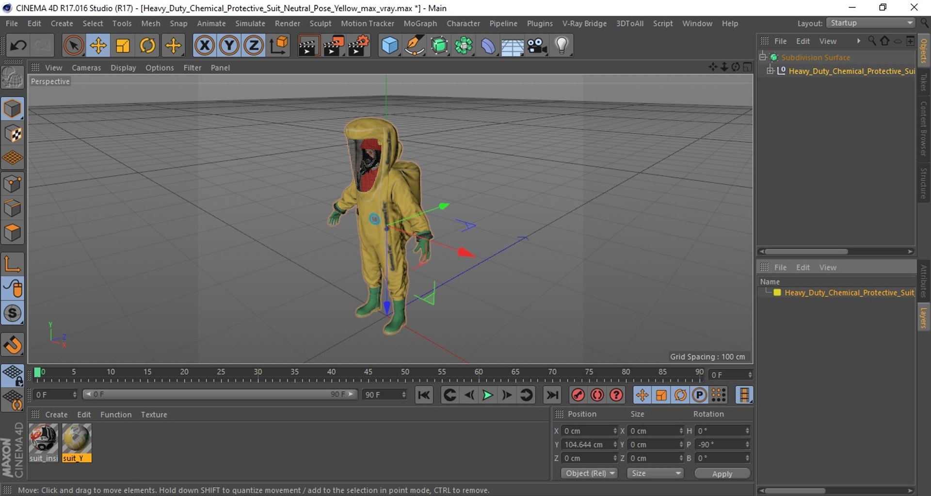 Heavy Duty Chemical Protective Suit Neutral Pose Yellow 3D - TurboSquid ...