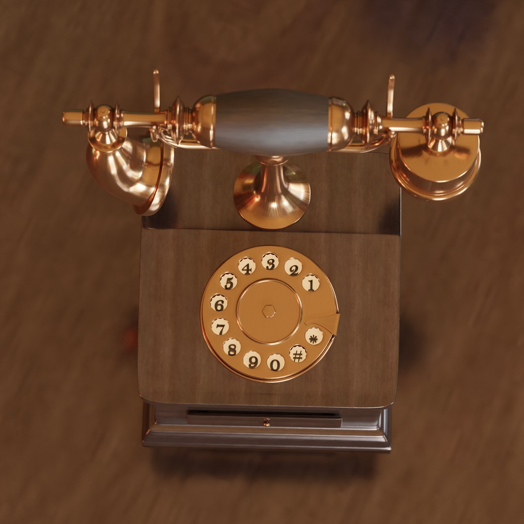 3D Old 1900s style Telephone - TurboSquid 1806743