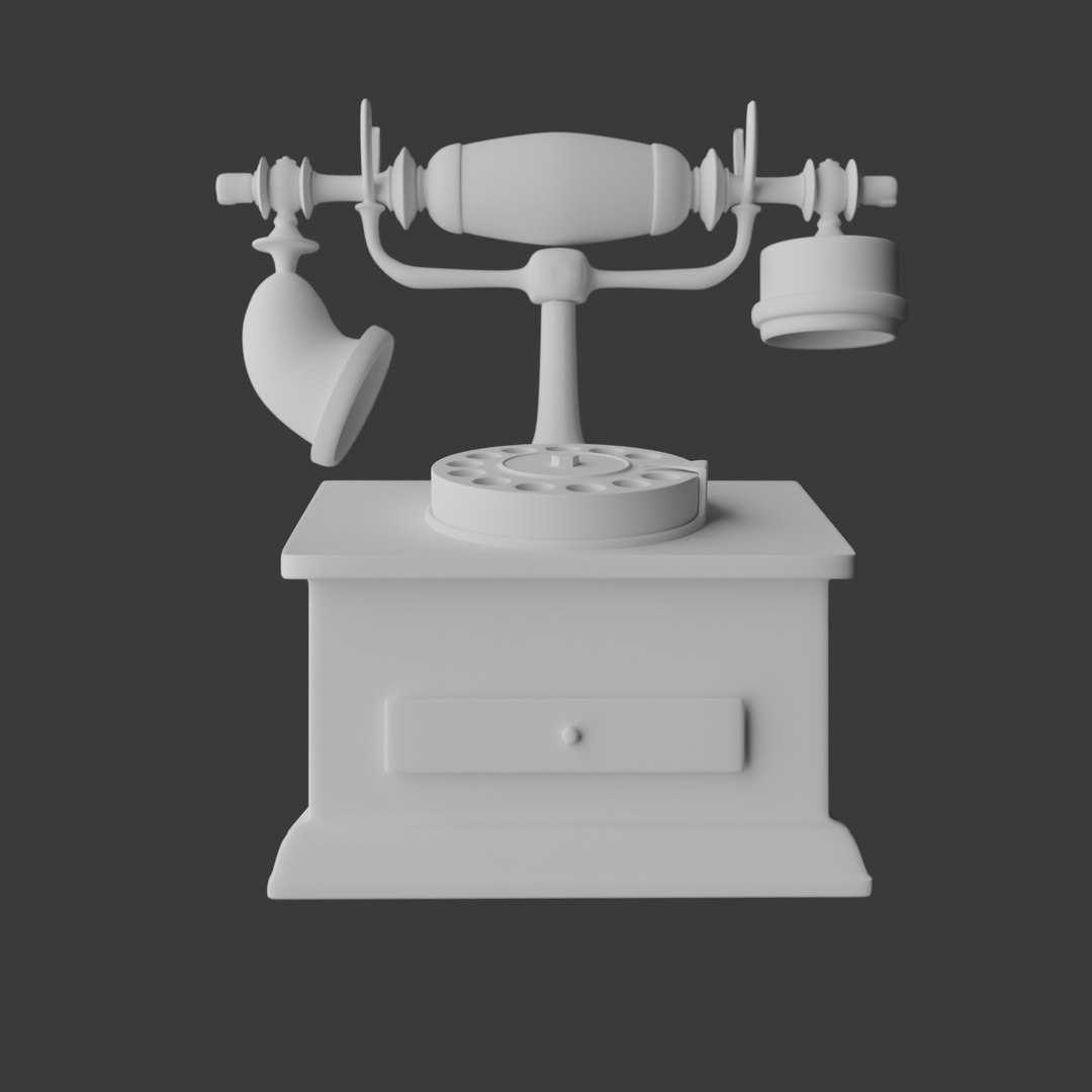 3D Old 1900s style Telephone - TurboSquid 1806743