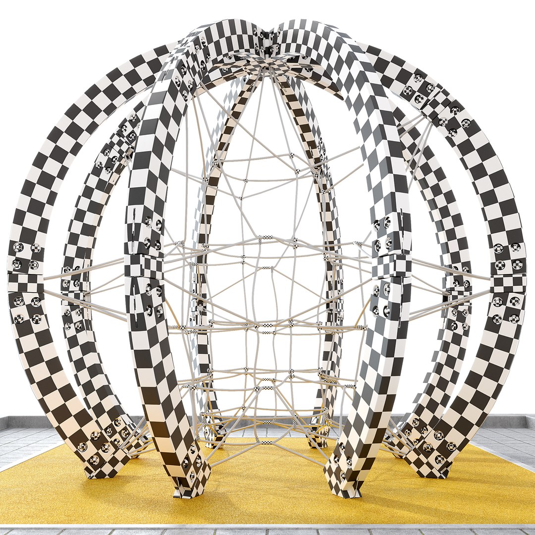 Children's Play Rope Complex Sphere 3D Model - TurboSquid 1815306