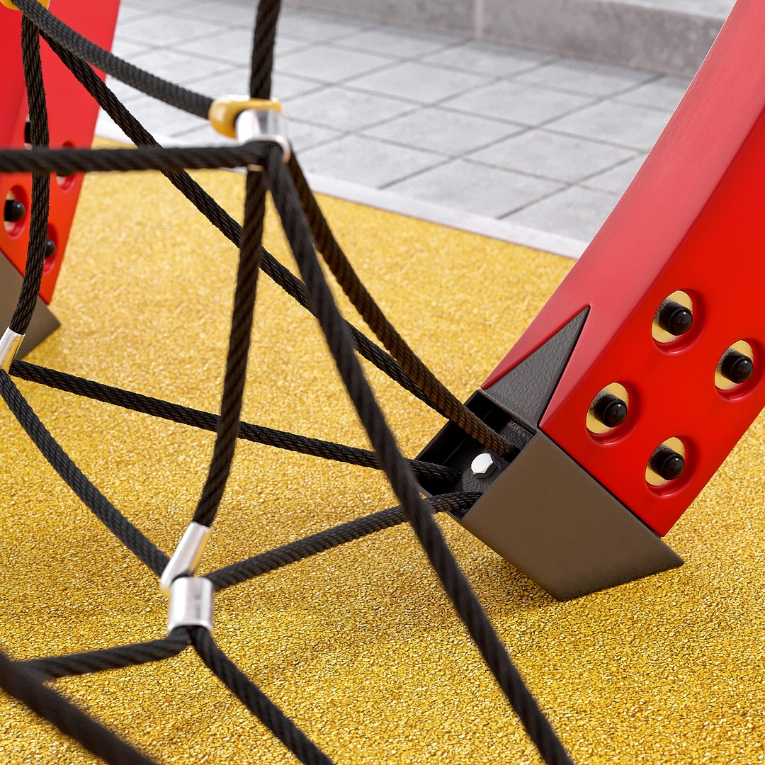 Children's Play Rope Complex Sphere 3D Model - TurboSquid 1815306