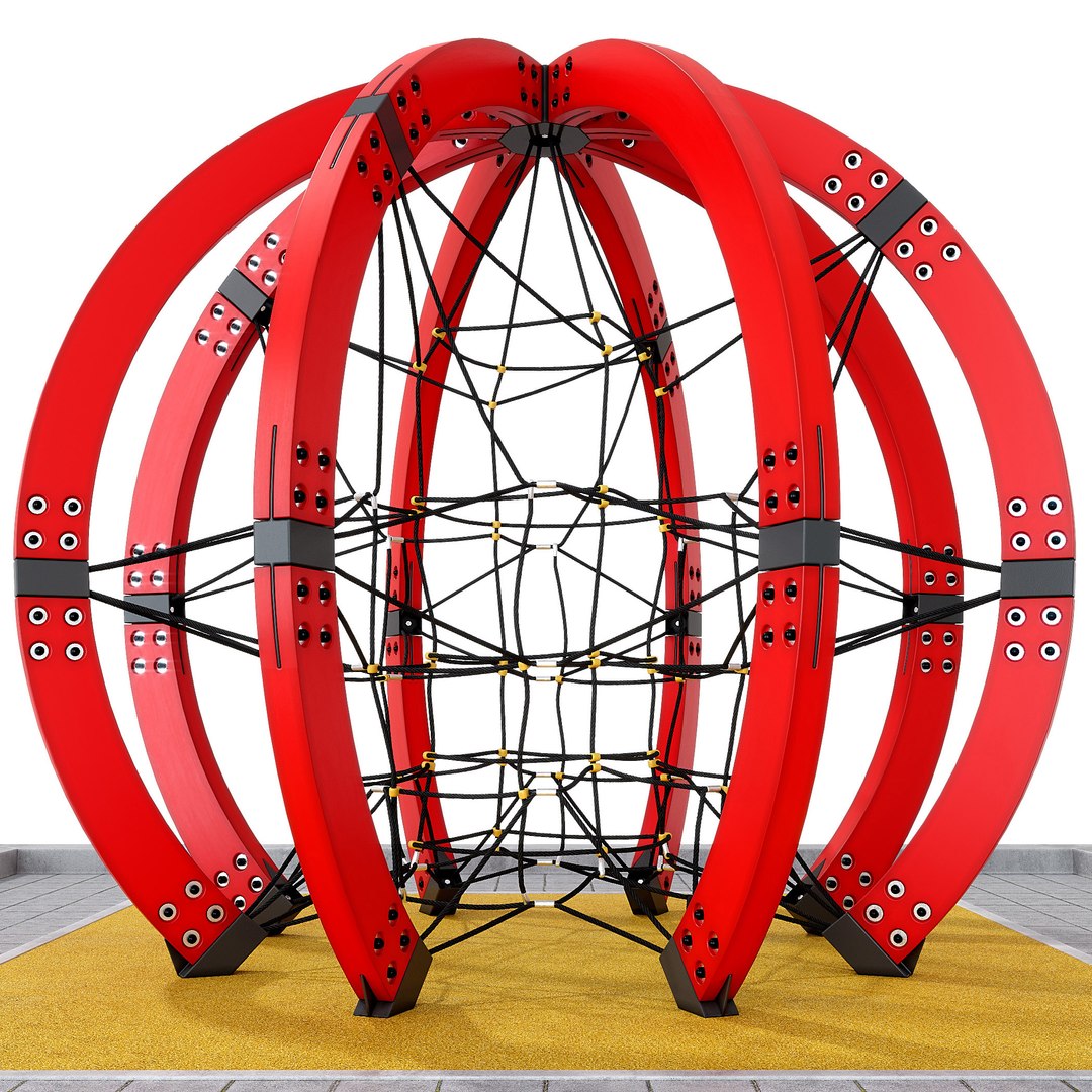 Children's Play Rope Complex Sphere 3D Model - TurboSquid 1815306