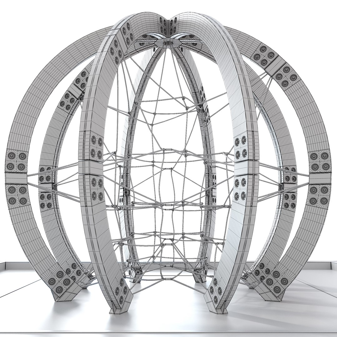 Children's Play Rope Complex Sphere 3D Model - TurboSquid 1815306