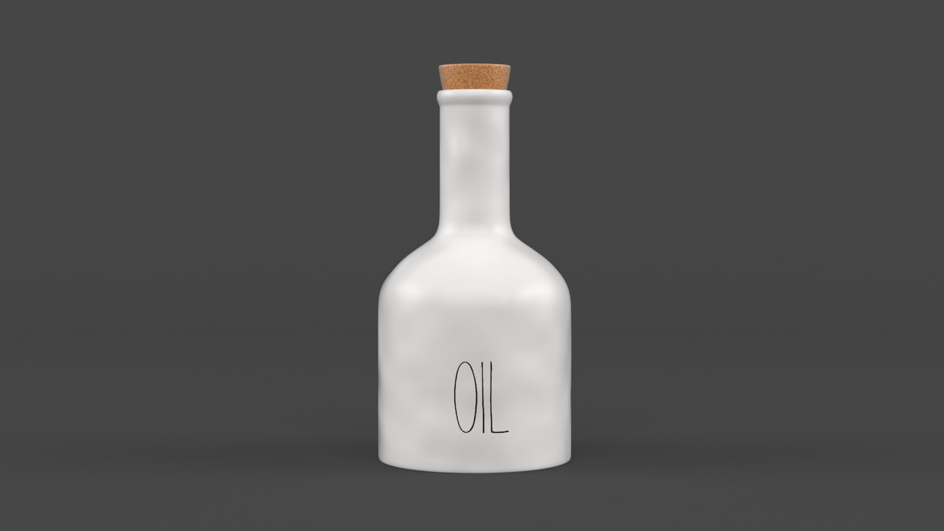Ceramic Vinegar Bottle 3D - TurboSquid 2195446