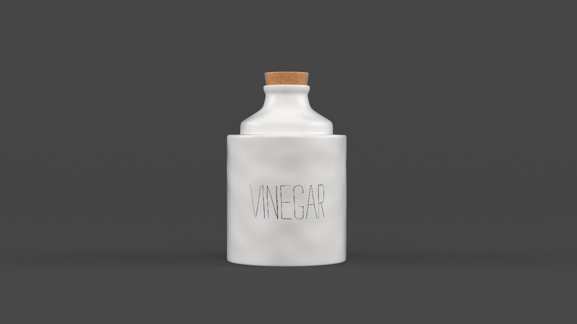 Ceramic Vinegar Bottle 3D - TurboSquid 2195446