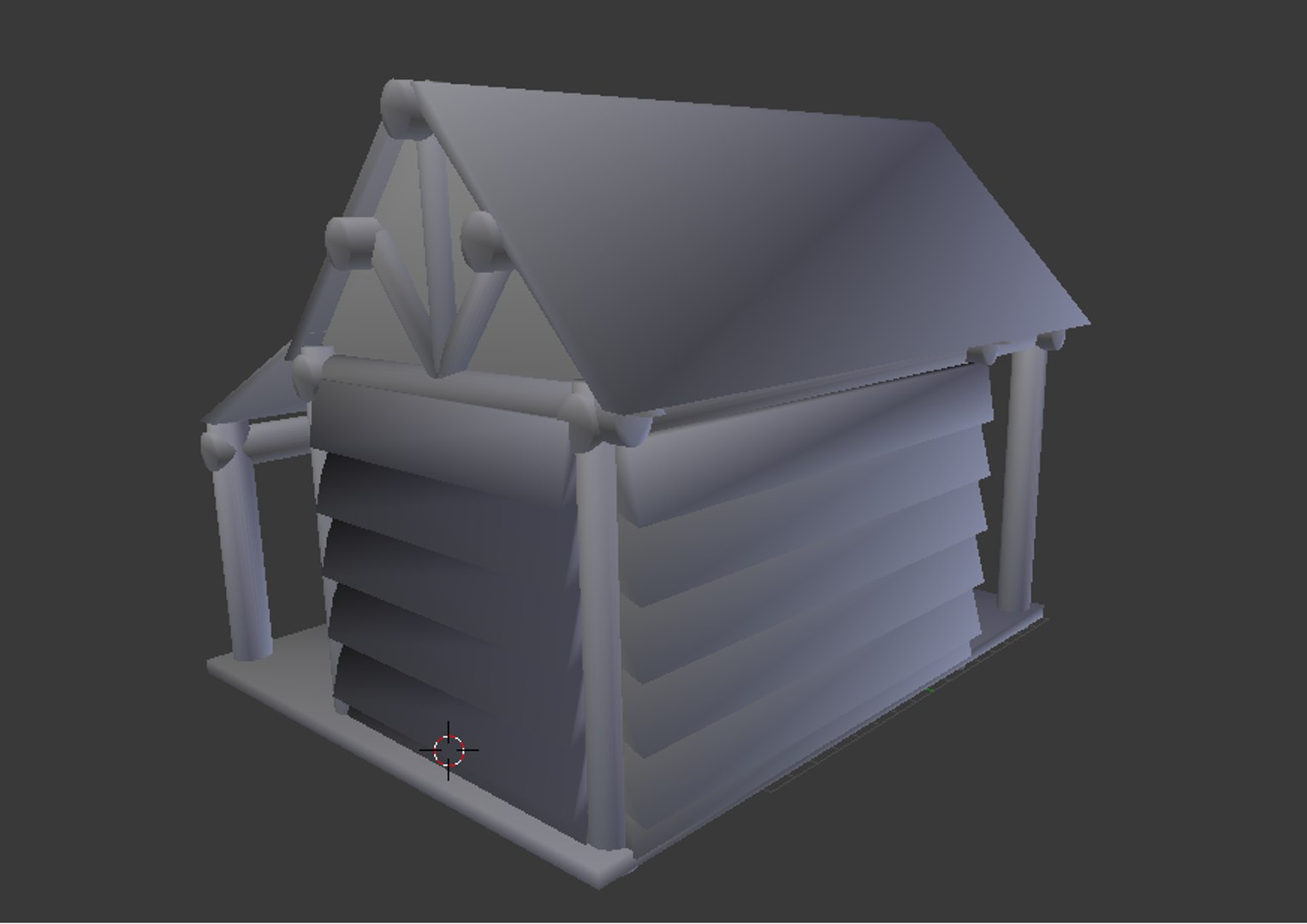 Simple Cabin 3d Model