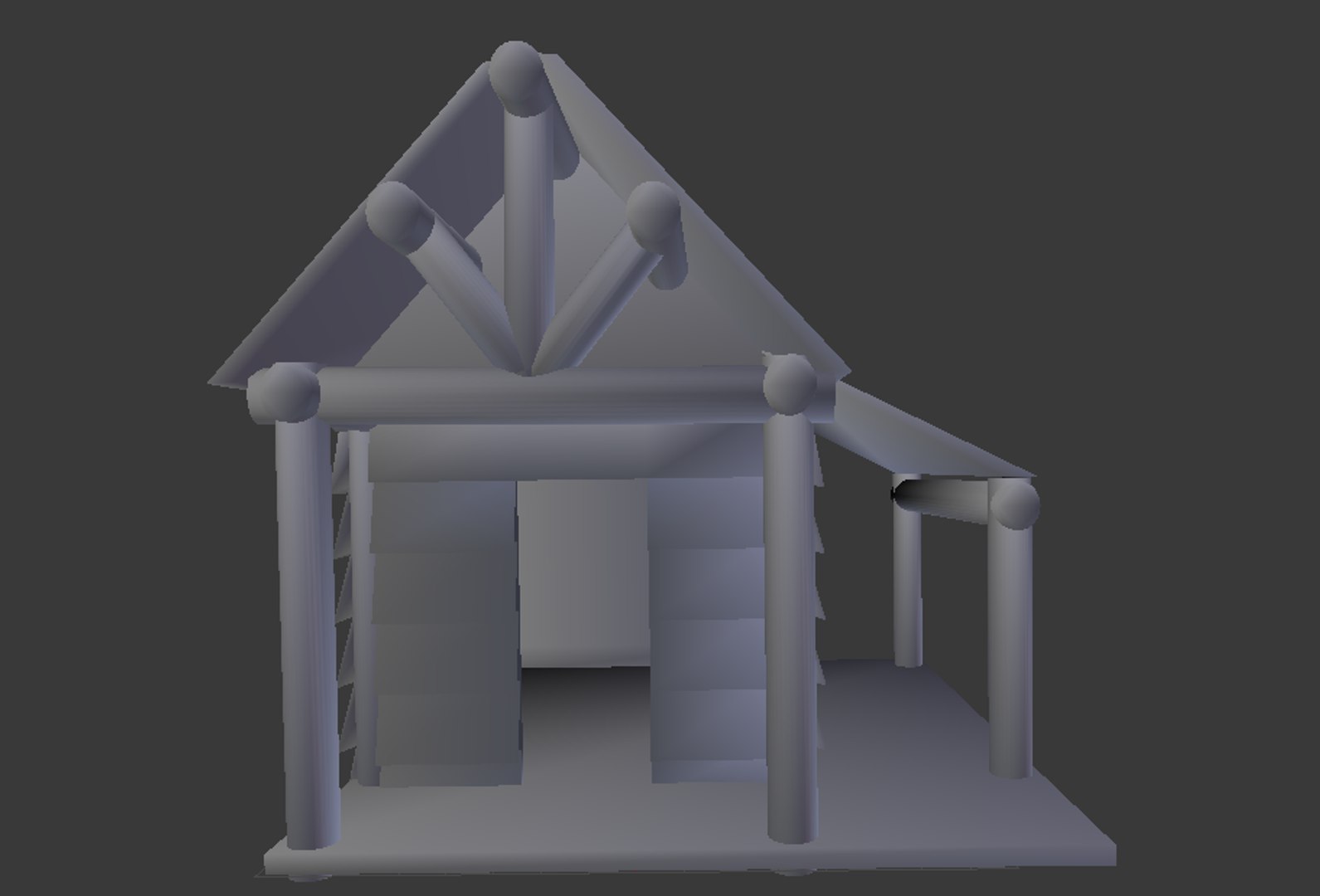 Simple Cabin 3d Model