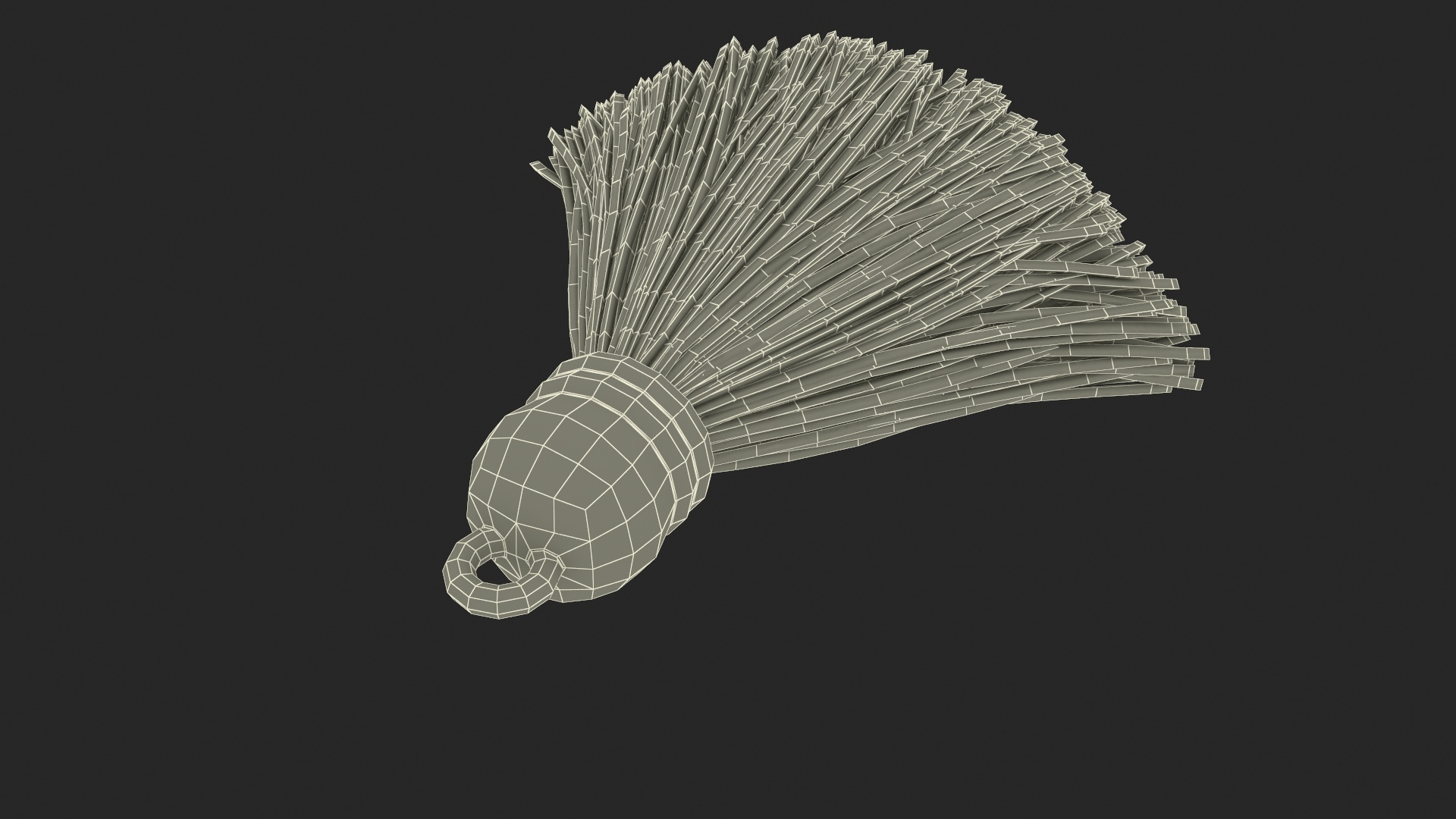 3D Gold Cap Yellow Yarn Tassel Model - TurboSquid 2175517