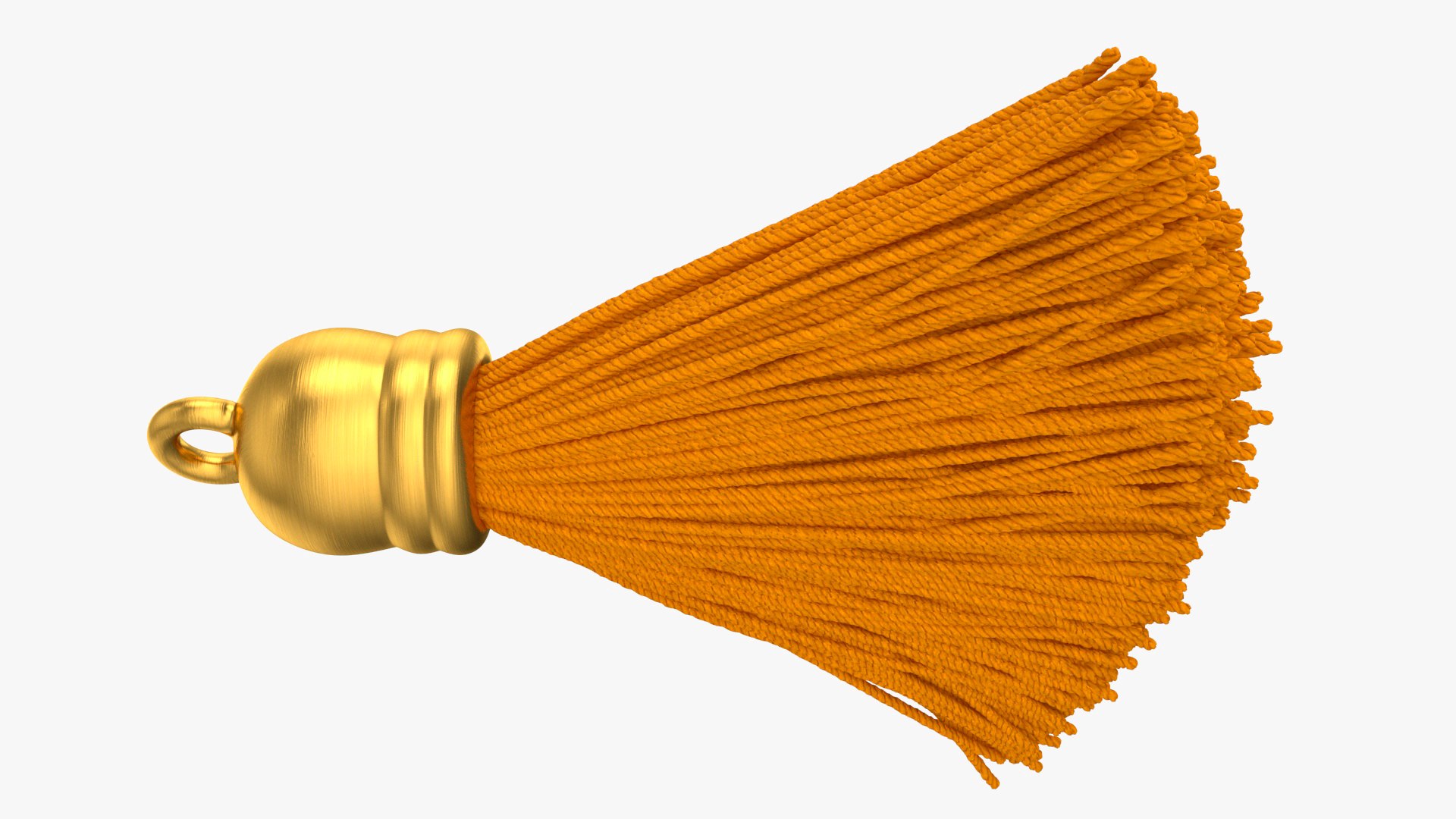 3d Gold Cap Yellow Yarn Tassel Model Turbosquid 2175517