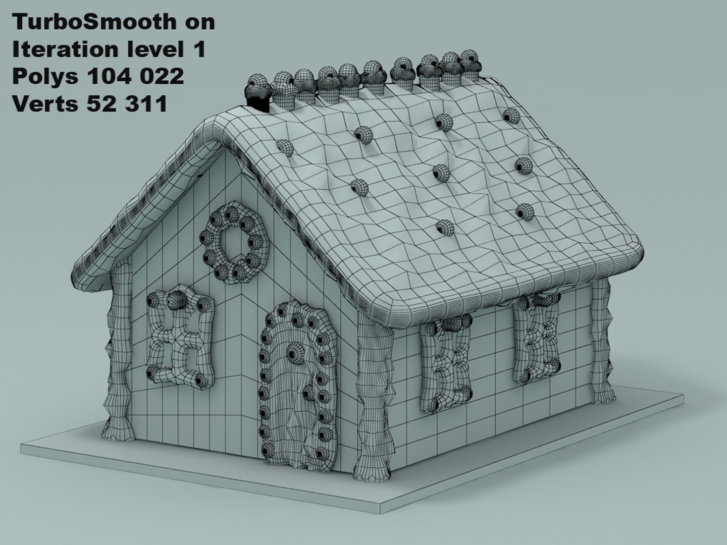 3d Model Gingerbread House