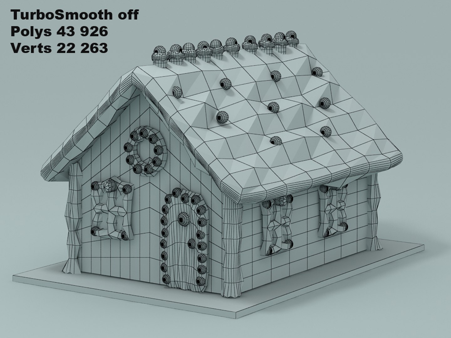 3d Model Gingerbread House