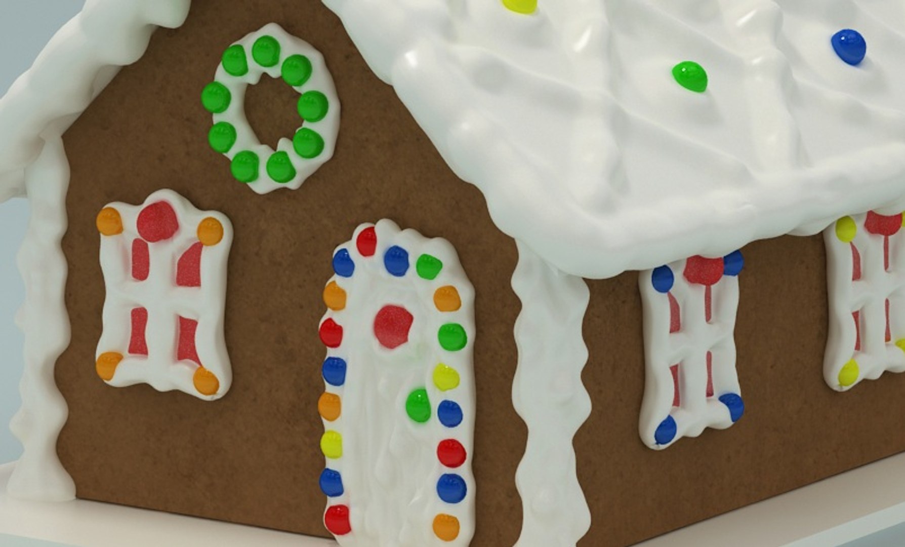 3d Model Gingerbread House