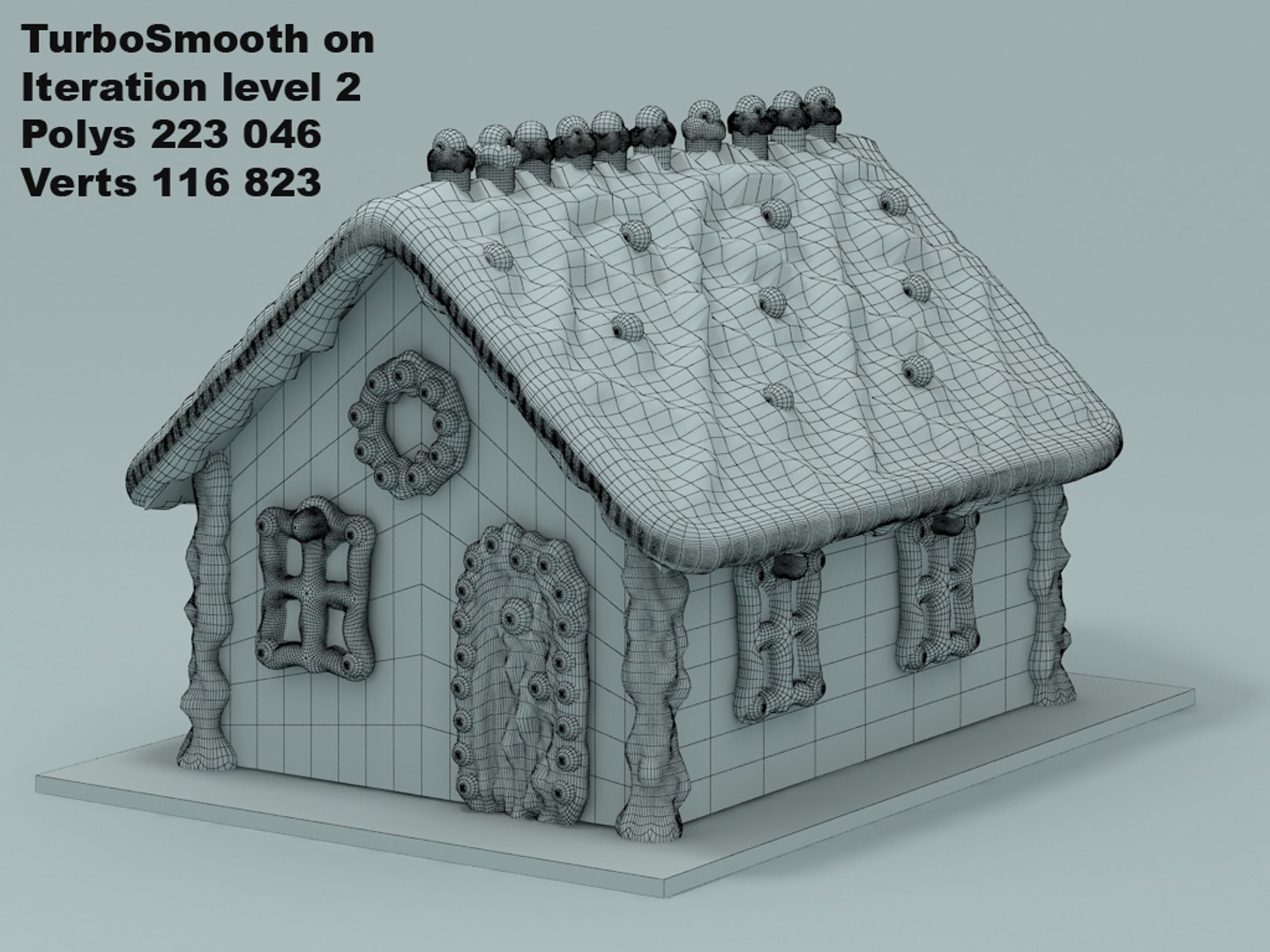 3d Model Gingerbread House