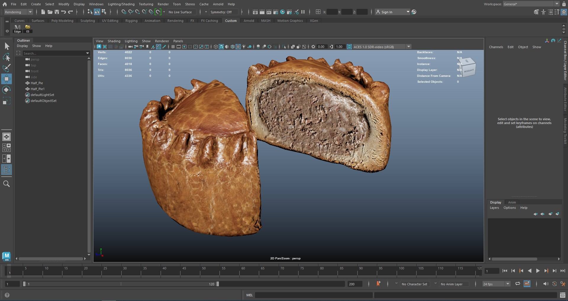 3D Half Pork Pie AR VR PBR Lowpoly With Game Ready 3d Model Model ...