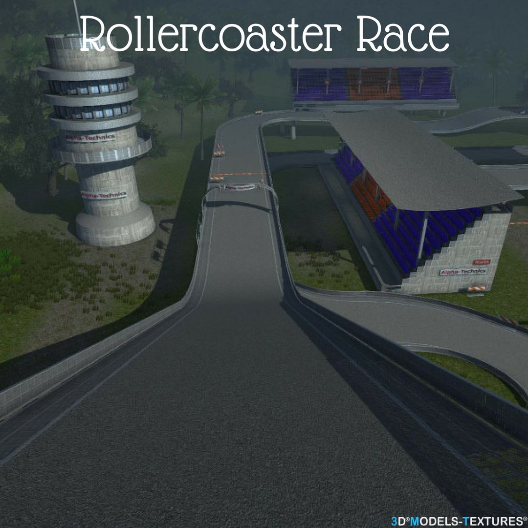 3D Road Race Track Model - TurboSquid 1212584