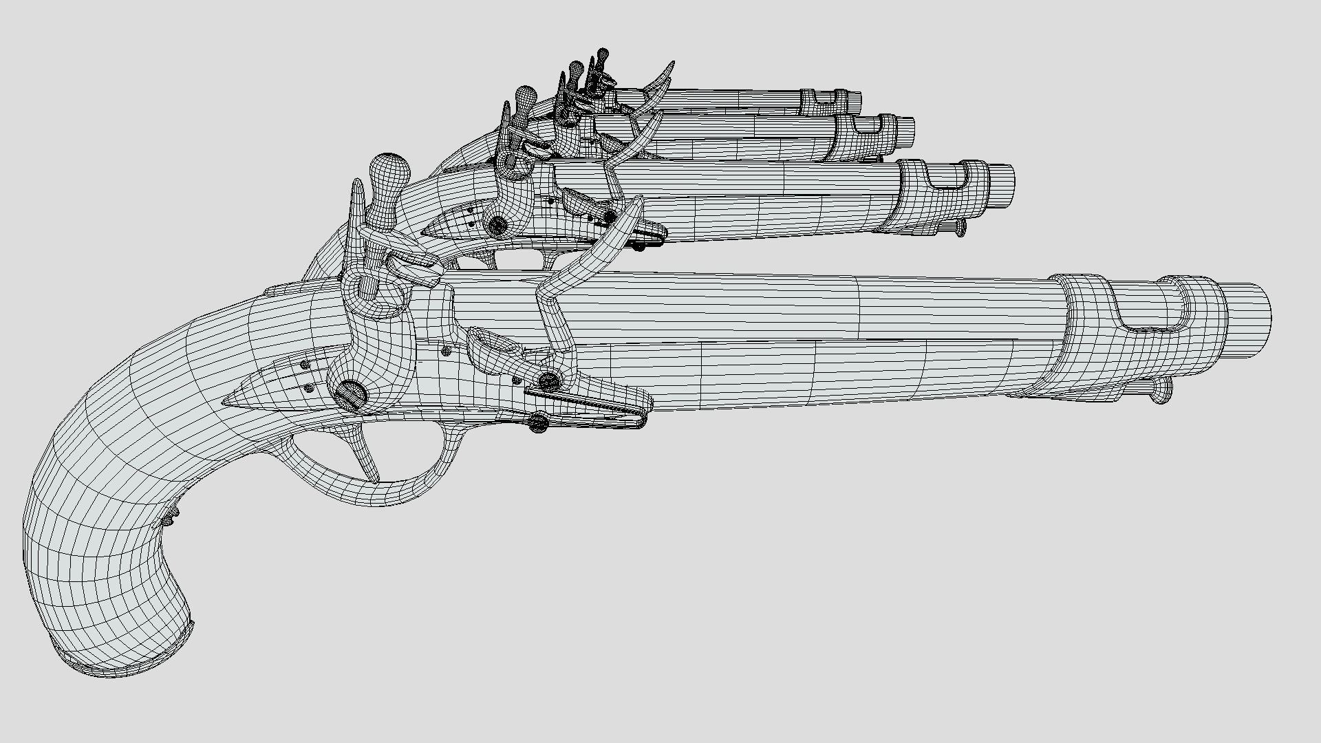 Flintlock Musket 3D Model - TurboSquid 2153732