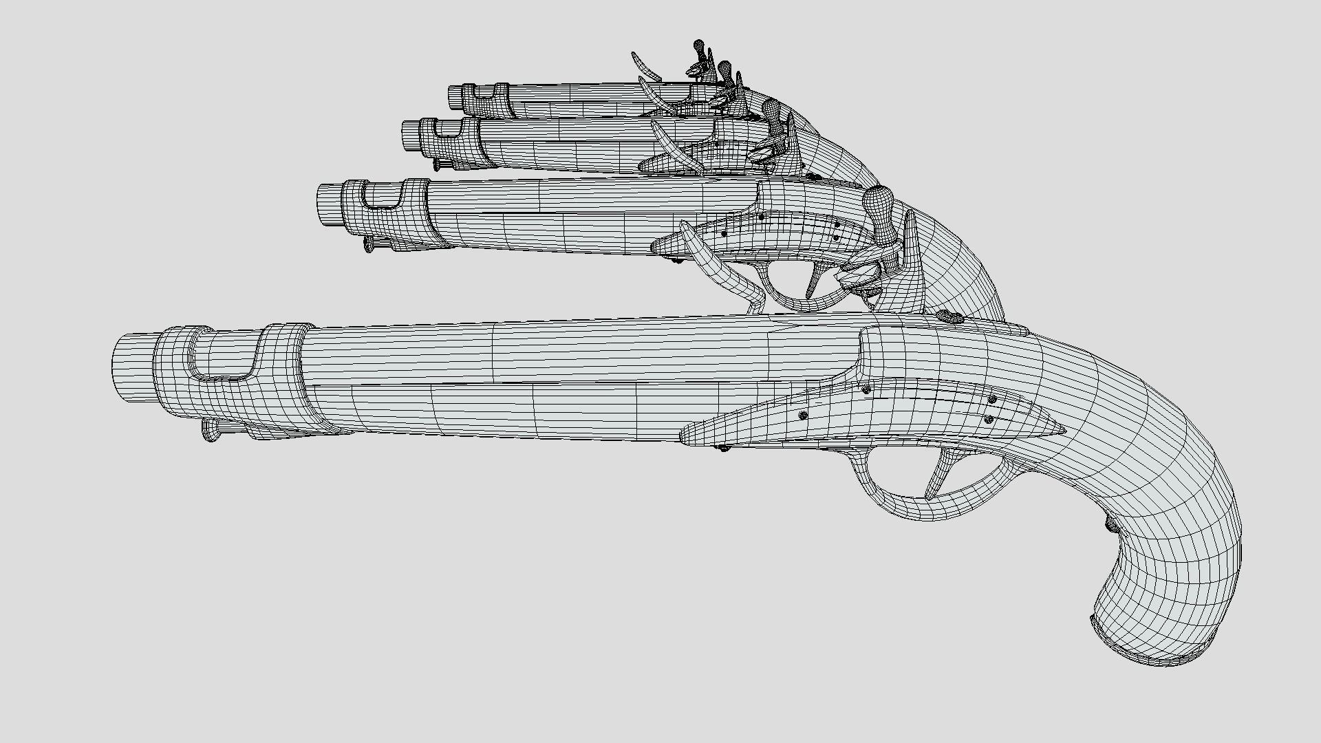 Flintlock Musket 3D Model - TurboSquid 2153732