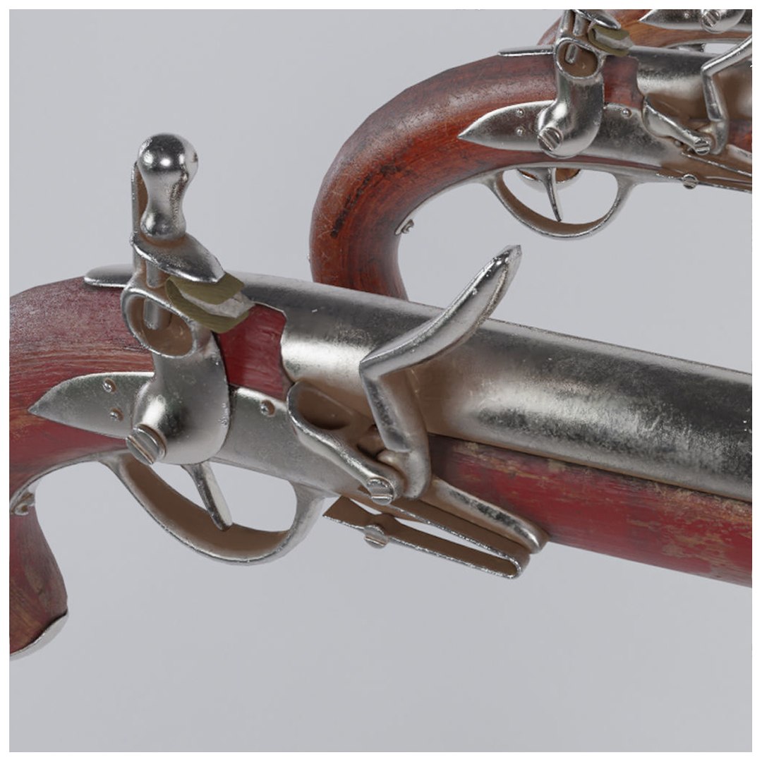 Flintlock Musket 3D Model - TurboSquid 2153732