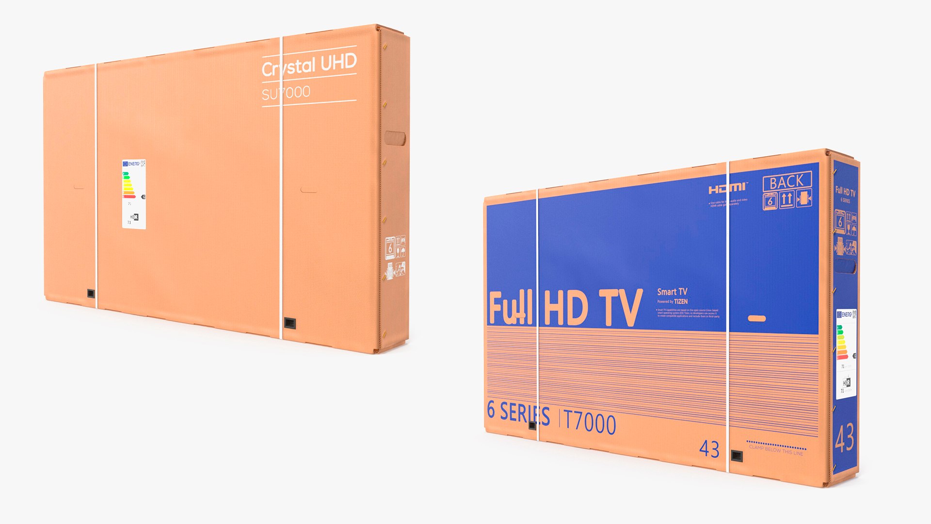 3D TV Packaging Carton Boxes Collection - TurboSquid 2487639