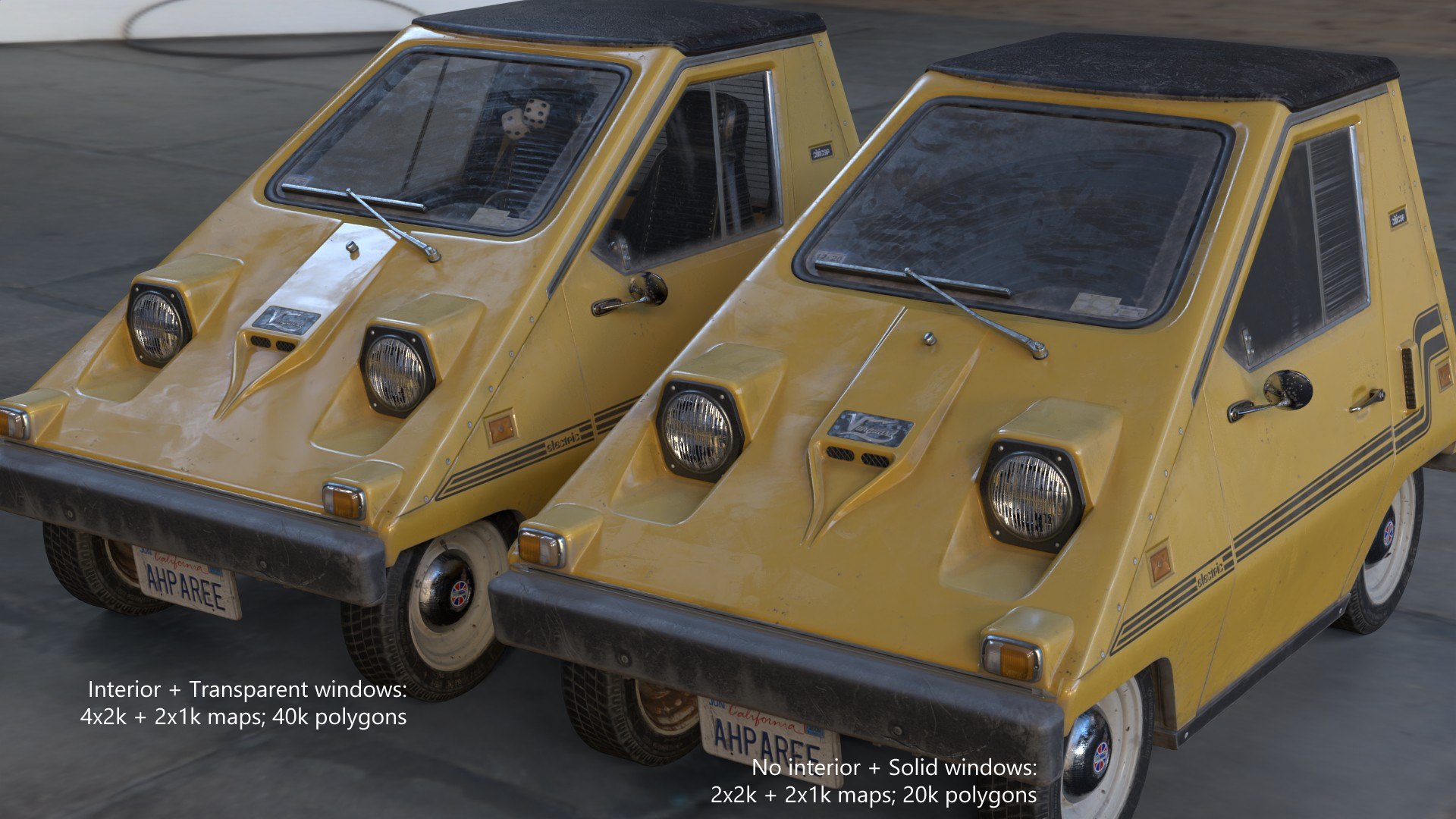 Sebring-Vanguard Citicar Comuta Car - Set Of 6 Colors 3D - TurboSquid ...