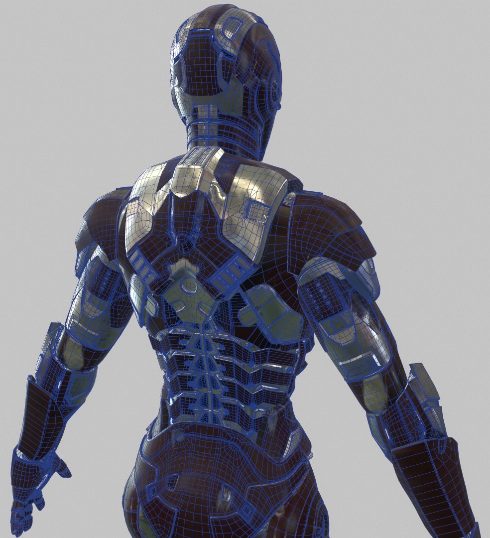 3d Iron Woman Model