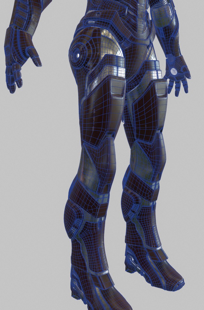 3d Iron Woman Model