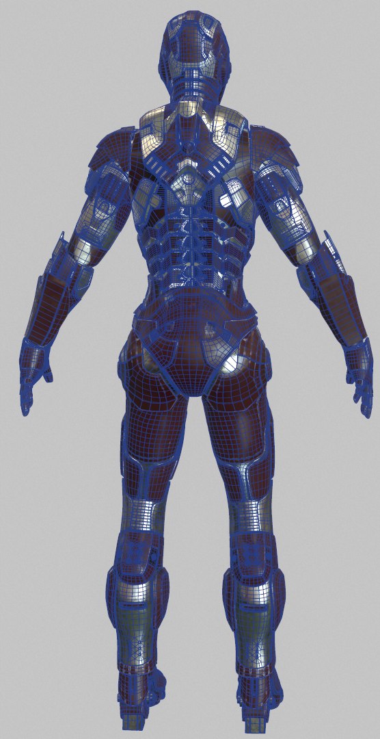 3d Iron Woman Model