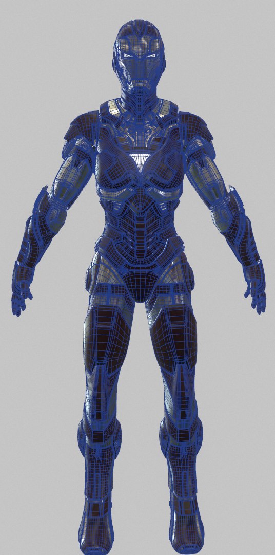 3d Iron Woman Model
