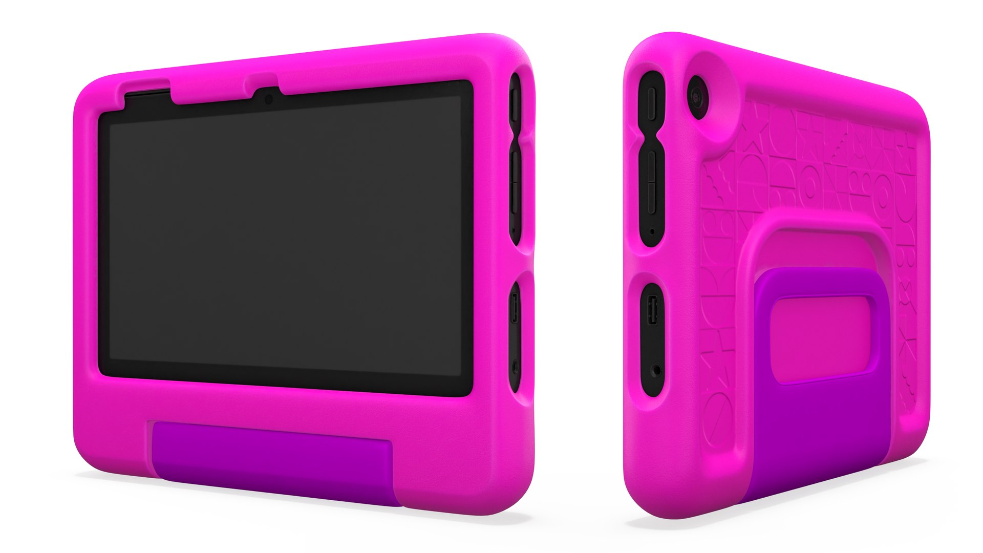 Tablet With Child Proof Case Pink 3D Model - TurboSquid 2123871