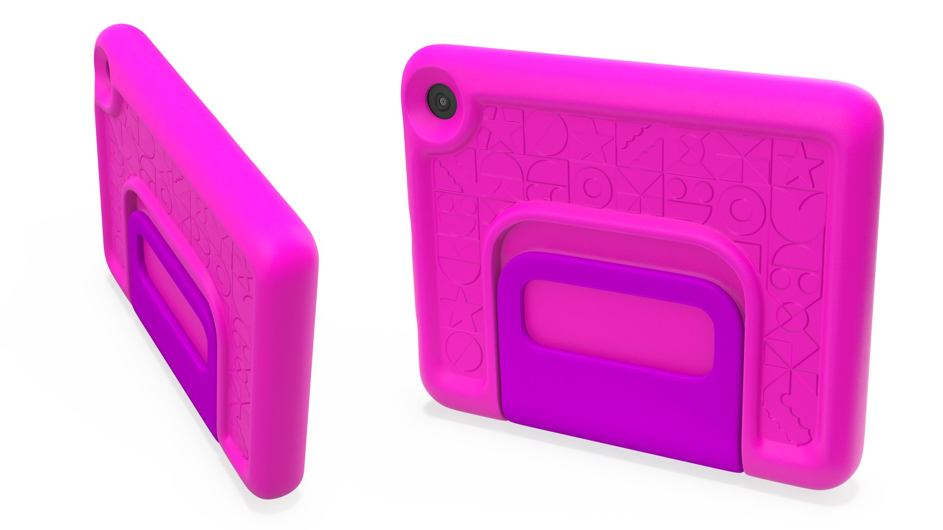 Tablet With Child Proof Case Pink 3D Model - TurboSquid 2123871