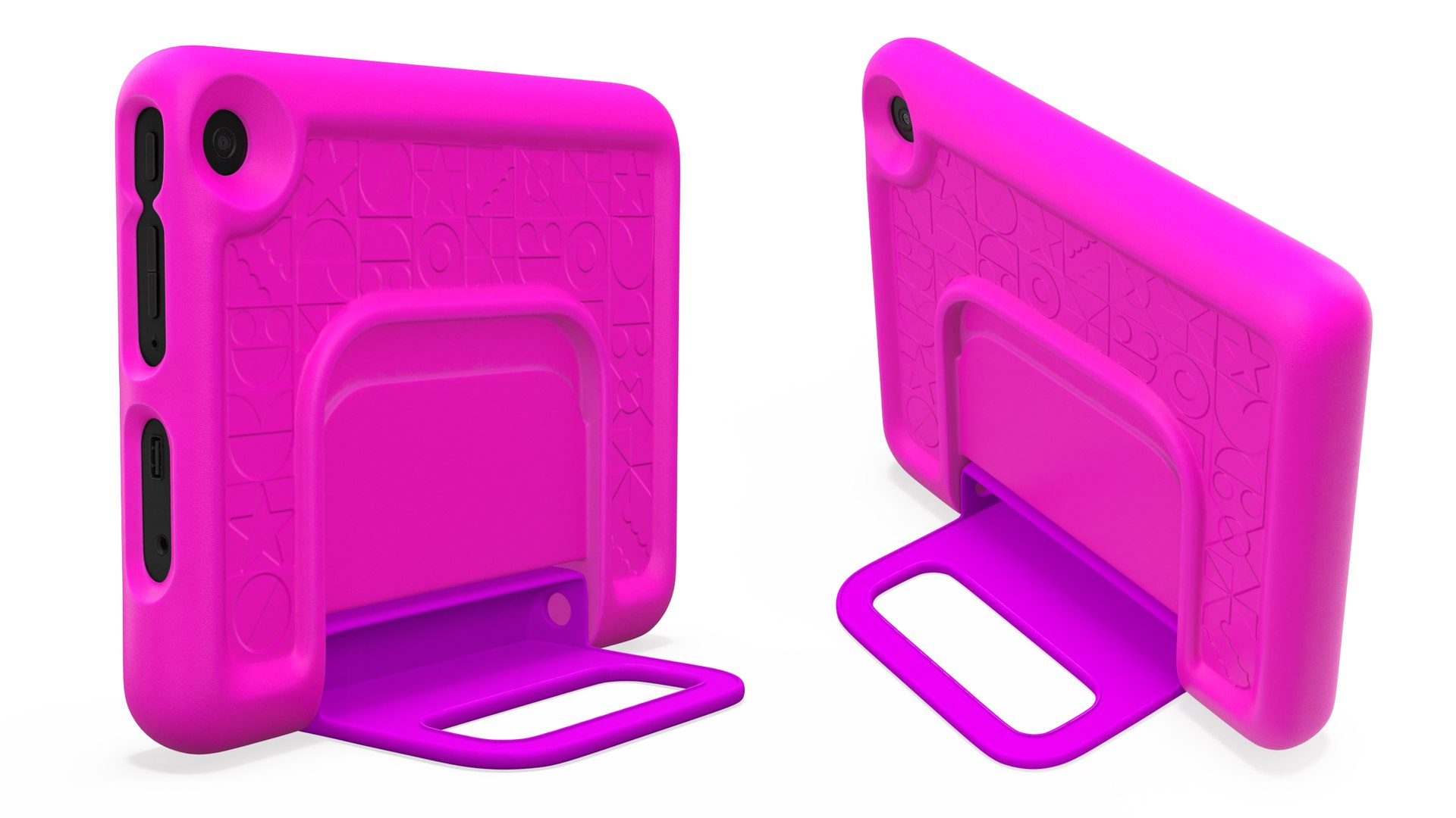 Tablet With Child Proof Case Pink 3D Model - TurboSquid 2123871