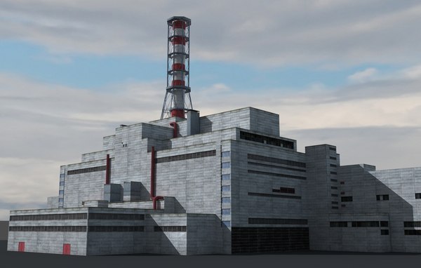 3d model of nuclear power plant