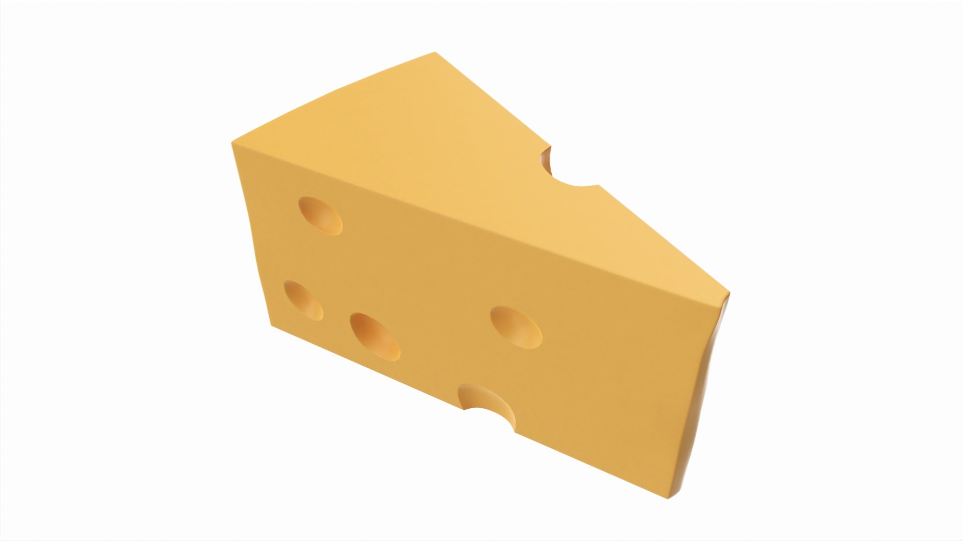 Free 3D Piece Of Cheese Triangular Model - TurboSquid 2195573