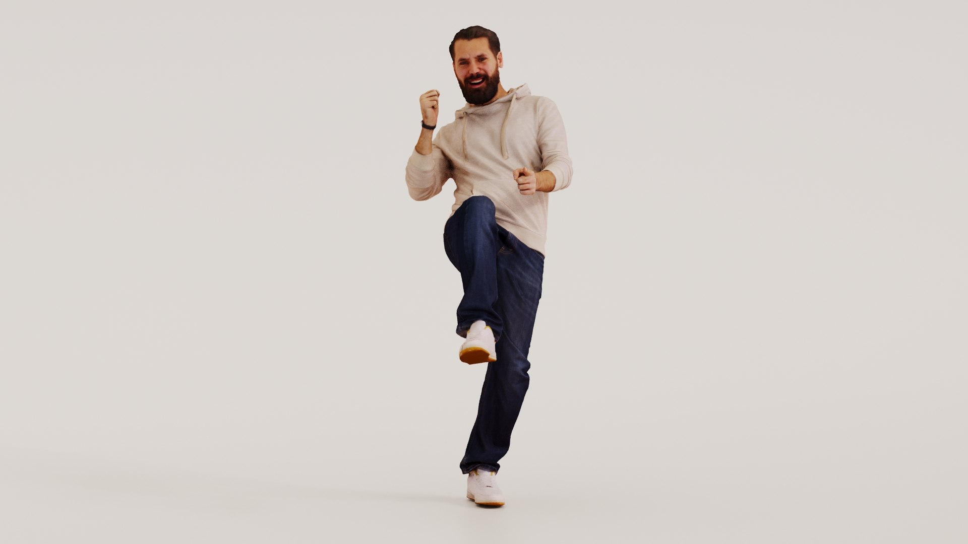 3D BEARD FAN MAN Full Body - TurboSquid 2171672