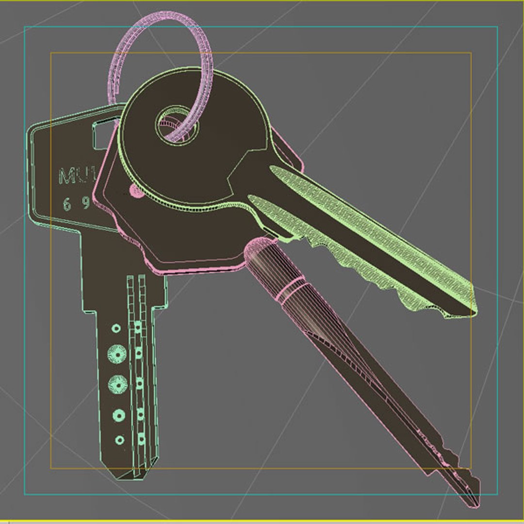 3d Model Key 07