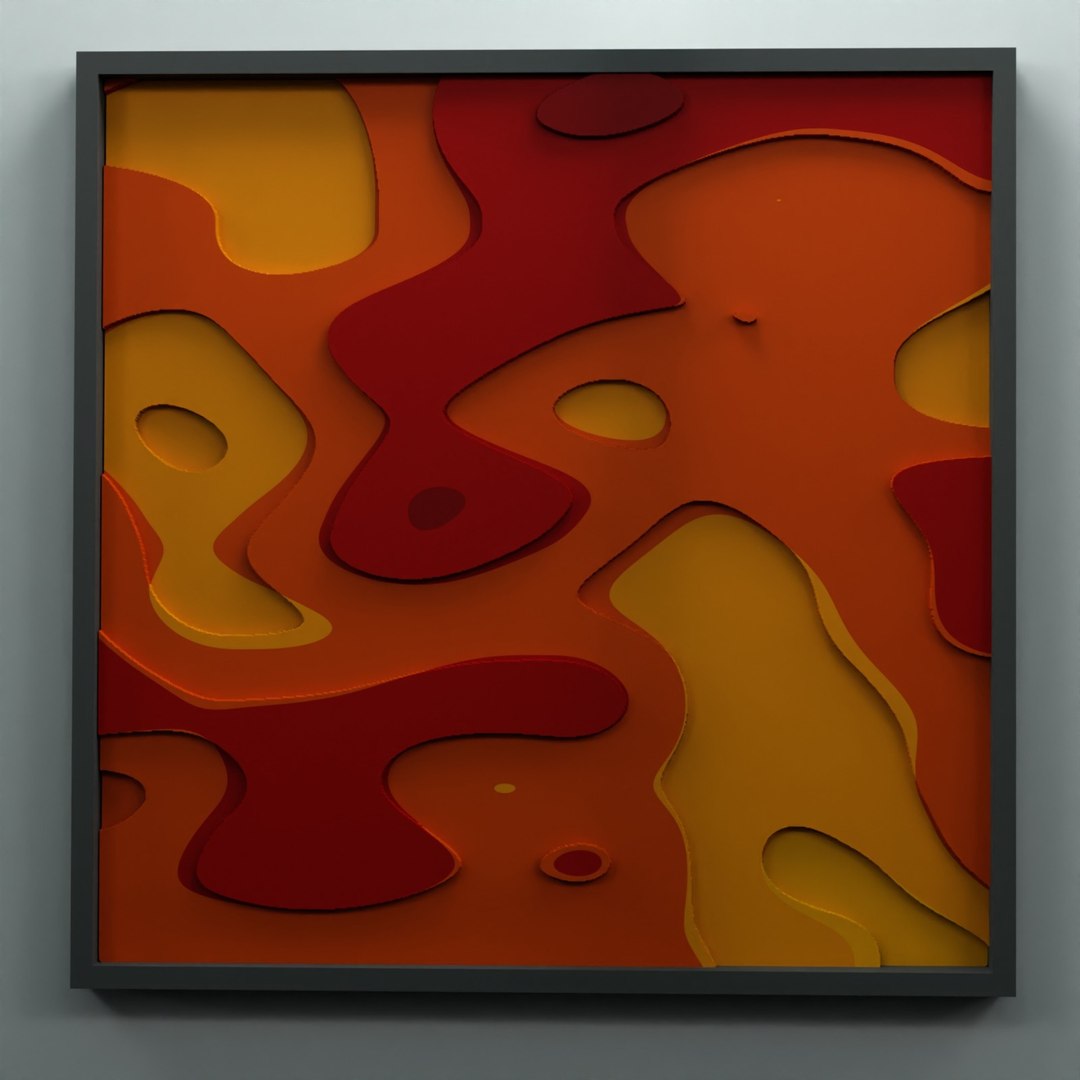 3D Abstract Art Animated - Galerry Model - TurboSquid 1843251