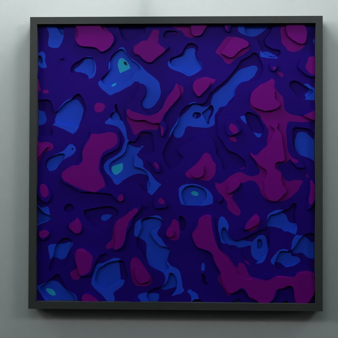 3D Abstract Art Animated - Galerry Model - TurboSquid 1843251