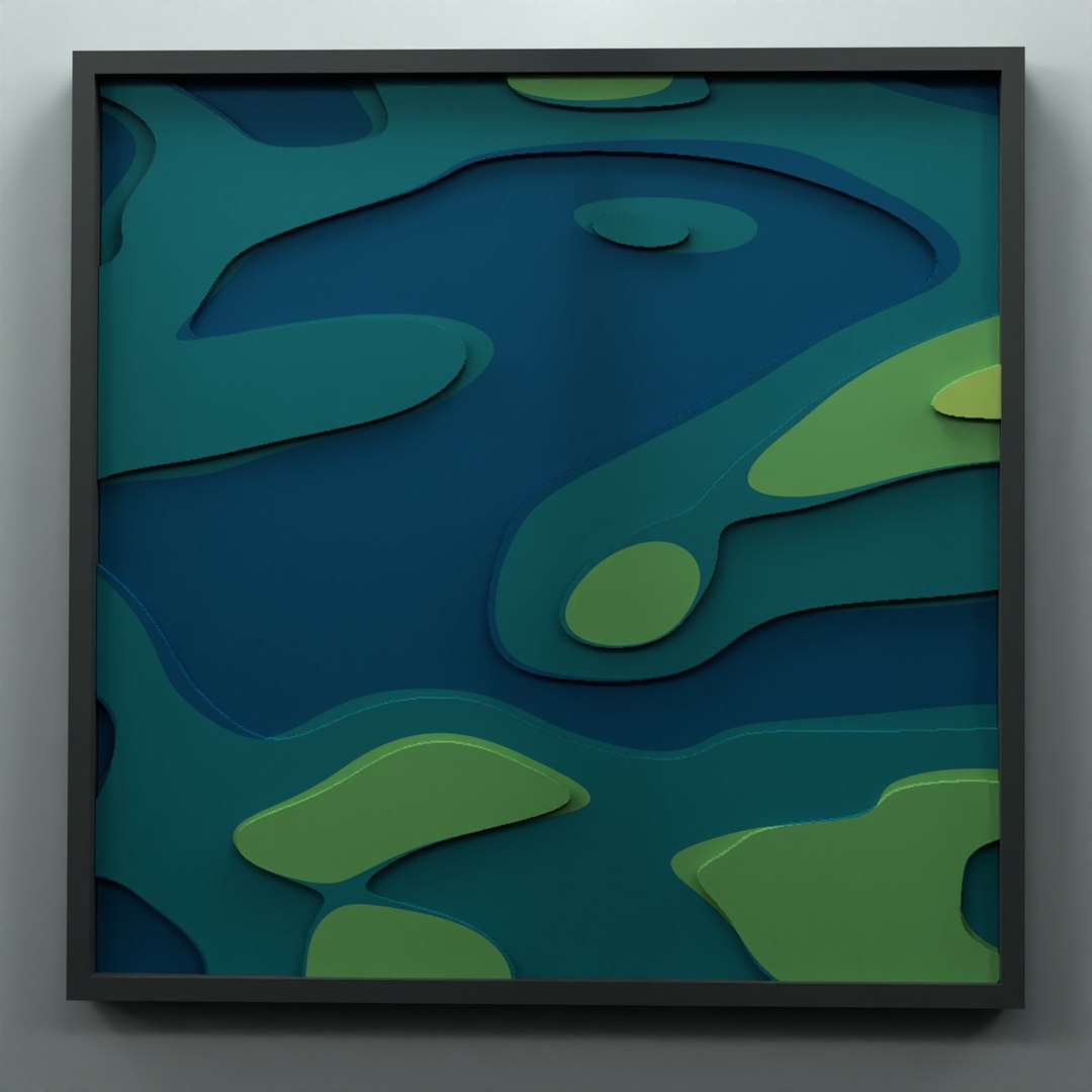 3D Abstract Art Animated - Galerry Model - TurboSquid 1843251