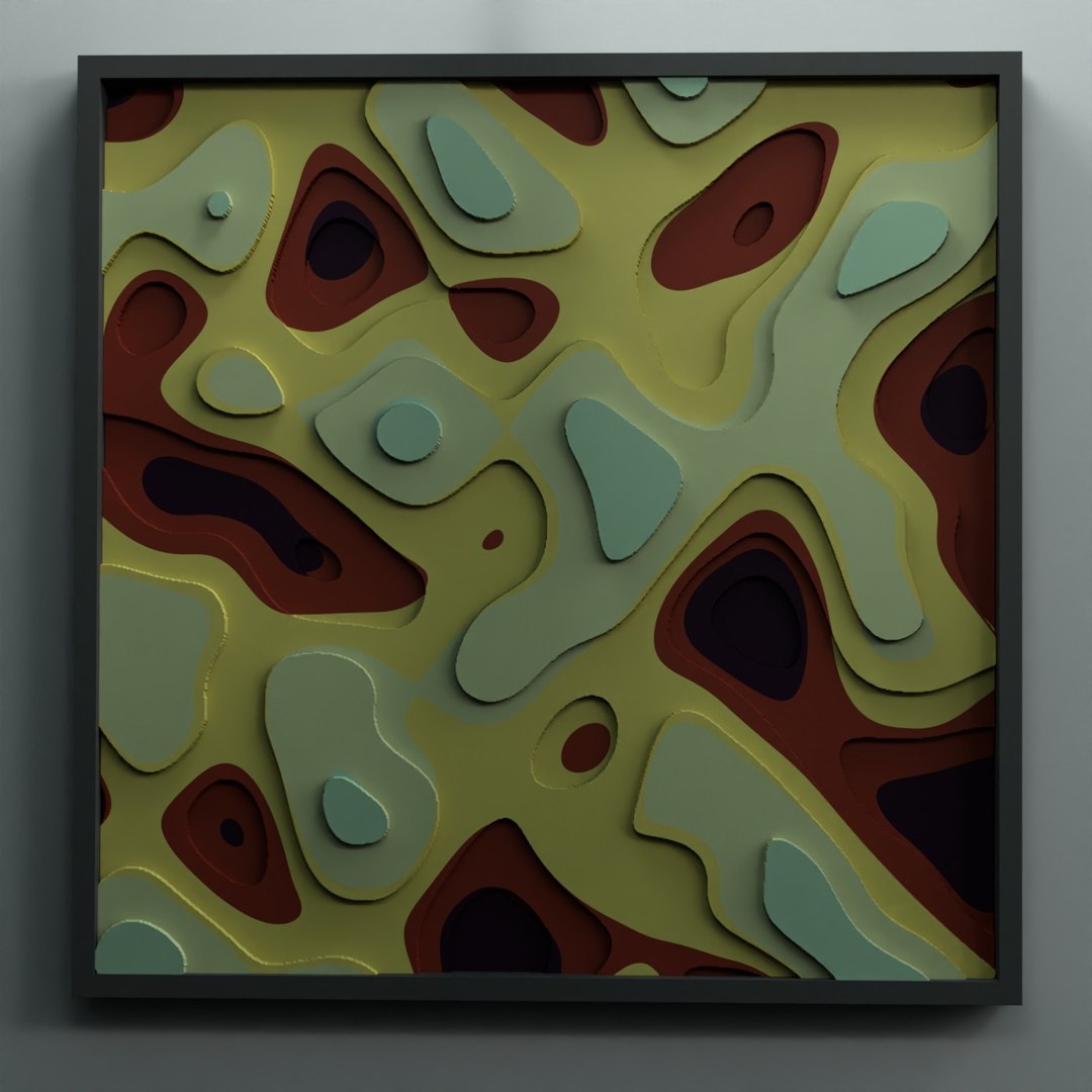 3D Abstract Art Animated - Galerry Model - TurboSquid 1843251