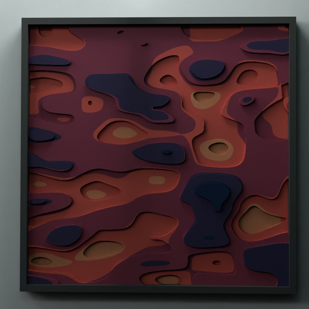 3D Abstract Art Animated - Galerry Model - TurboSquid 1843251