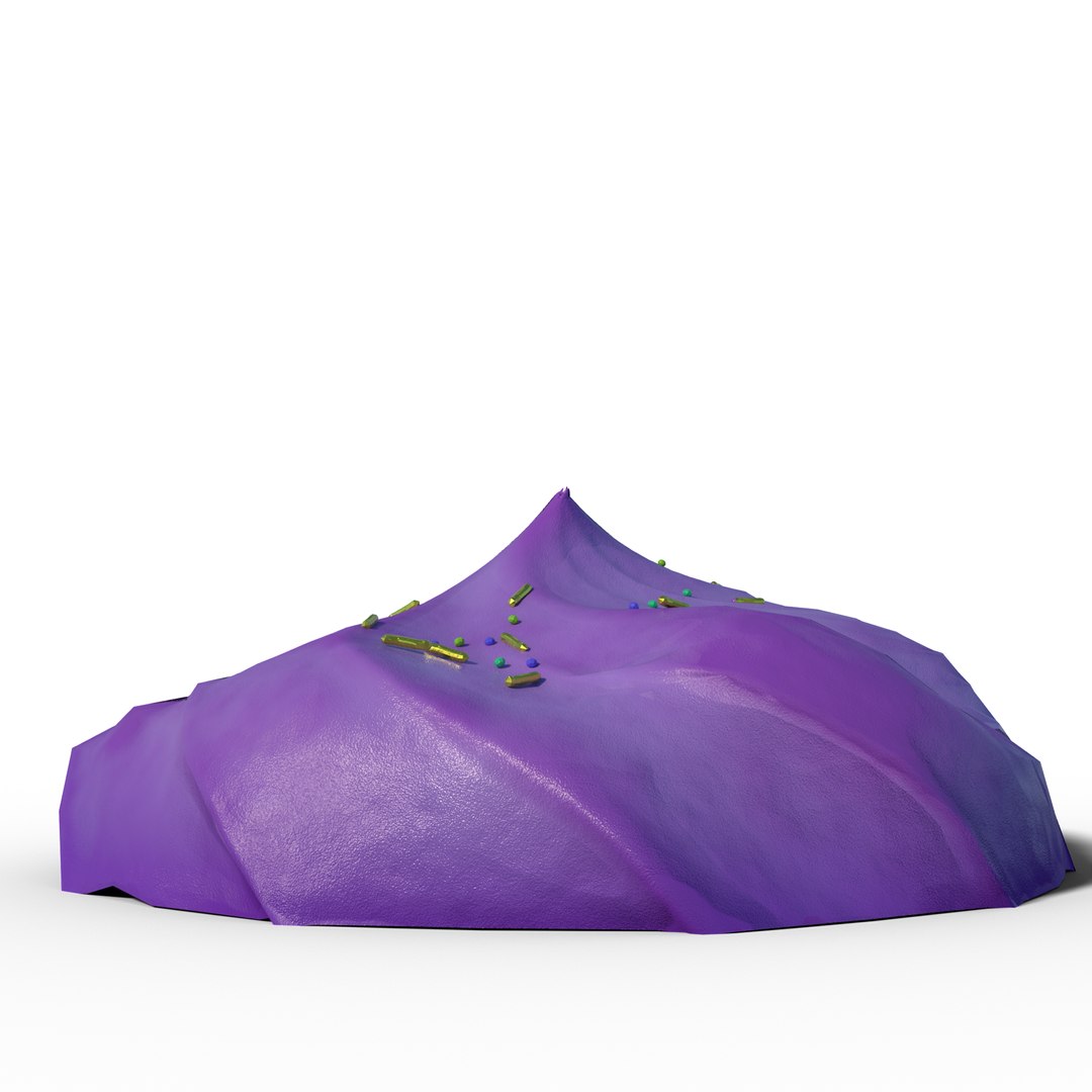 Purple Meringue Model - TurboSquid 2086873