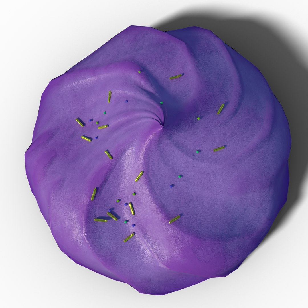 Purple Meringue Model - TurboSquid 2086873