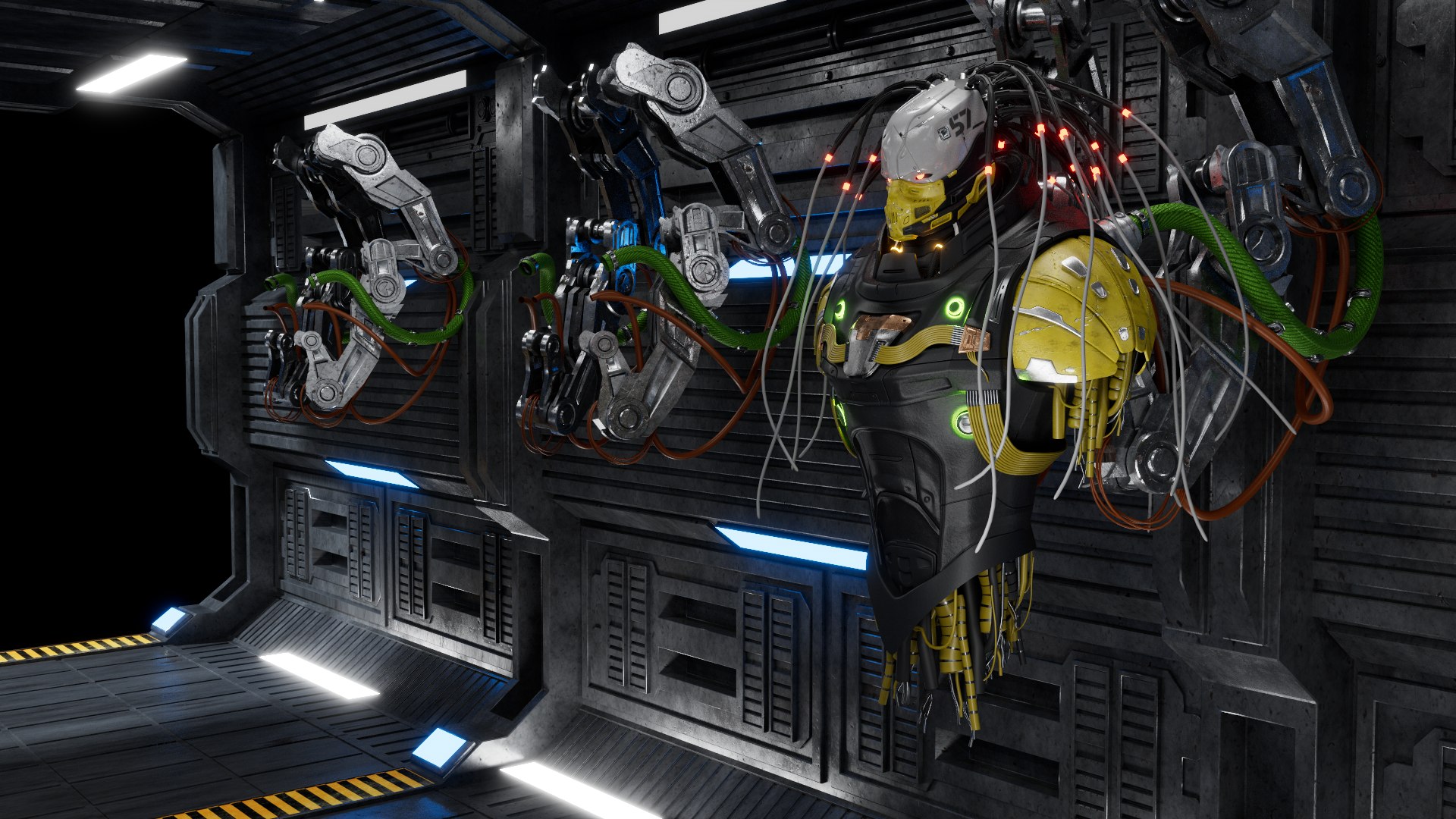 Cyborg Robot Rastas 3D - TurboSquid 2237651