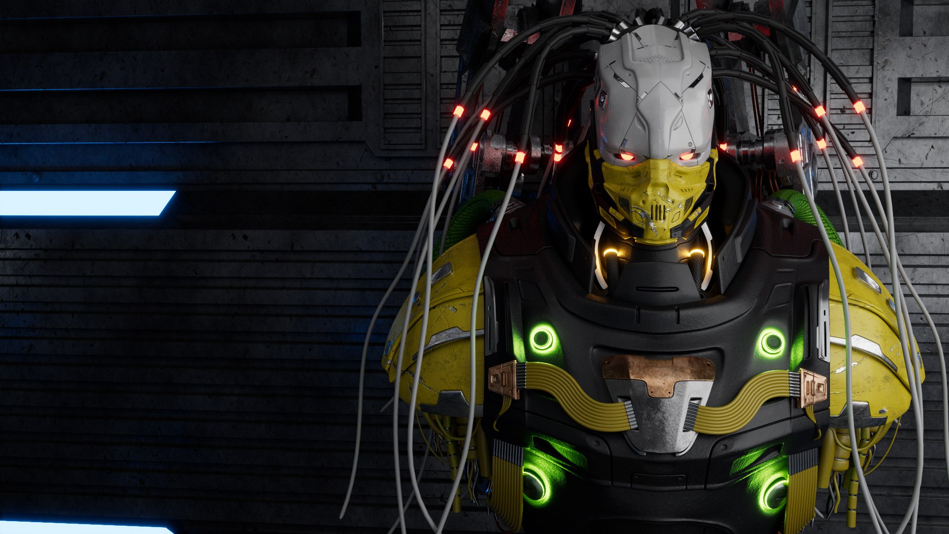 Cyborg Robot Rastas 3D - TurboSquid 2237651