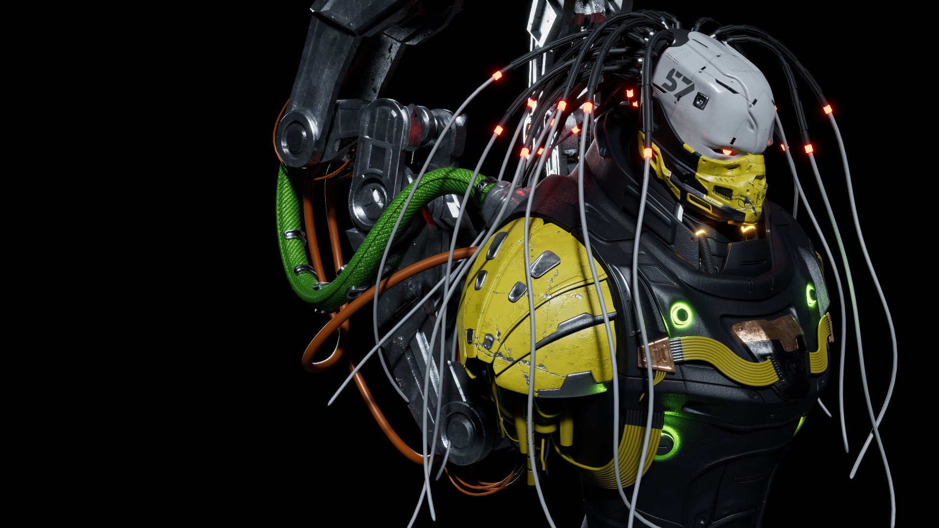 Cyborg Robot Rastas 3D - TurboSquid 2237651