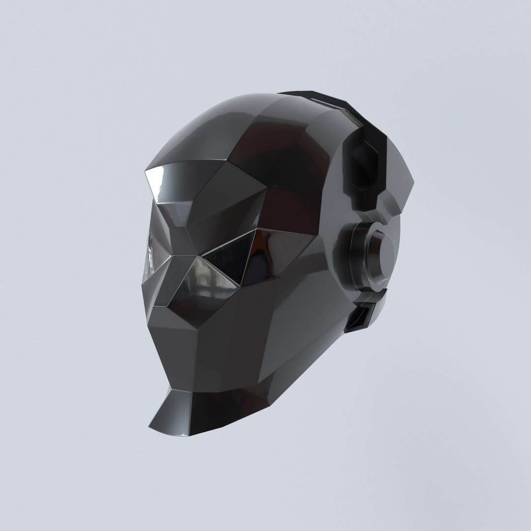 Techno helmet visualized printed 3D model - TurboSquid 1711981