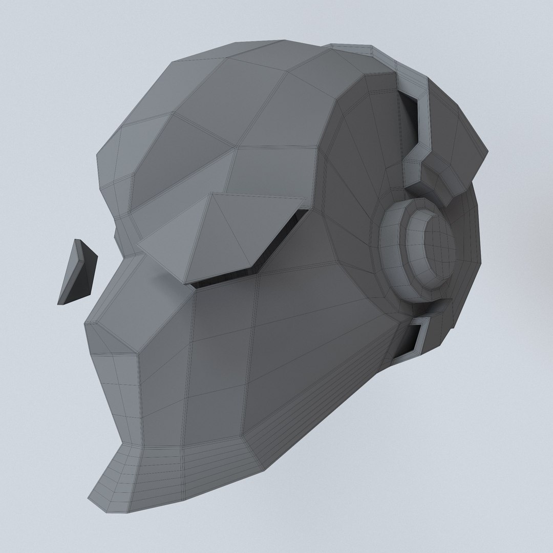 Techno helmet visualized printed 3D model - TurboSquid 1711981