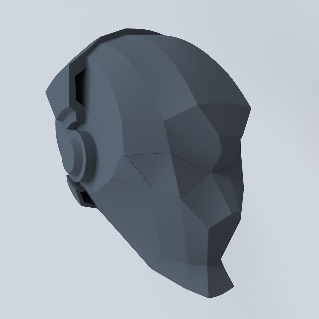 Techno helmet visualized printed 3D model - TurboSquid 1711981