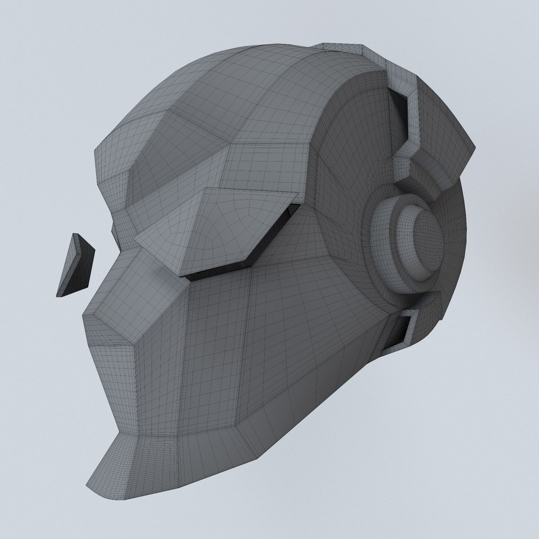 Techno helmet visualized printed 3D model - TurboSquid 1711981